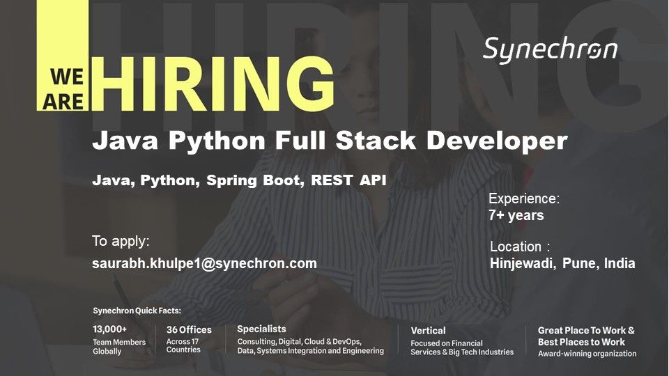 Saurabh Khulpe on LinkedIn: #java #python #springboot #javadeveloper # ... Saurabh Khulpe on LinkedIn: #java #python #springboot #javadeveloper # ...