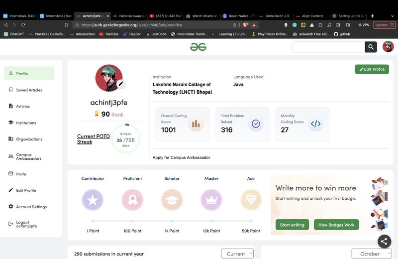 Achint Jain on LinkedIn: #codingjourney #geeksforgeeks # ... Achint Jain on LinkedIn: #codingjourney #geeksforgeeks # ...