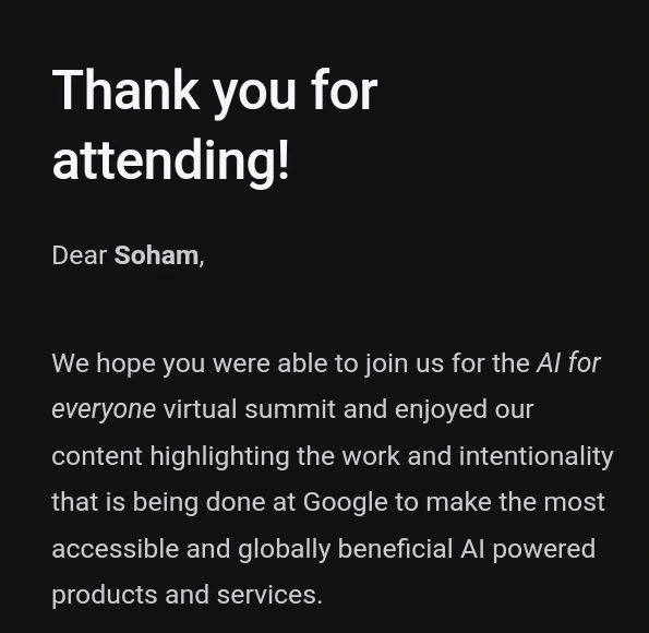 Soham Dabhade on LinkedIn: #aiforeveryone #googleai #ai #googleevent # ... Soham Dabhade on LinkedIn: #aiforeveryone #googleai #ai #googleevent # ...