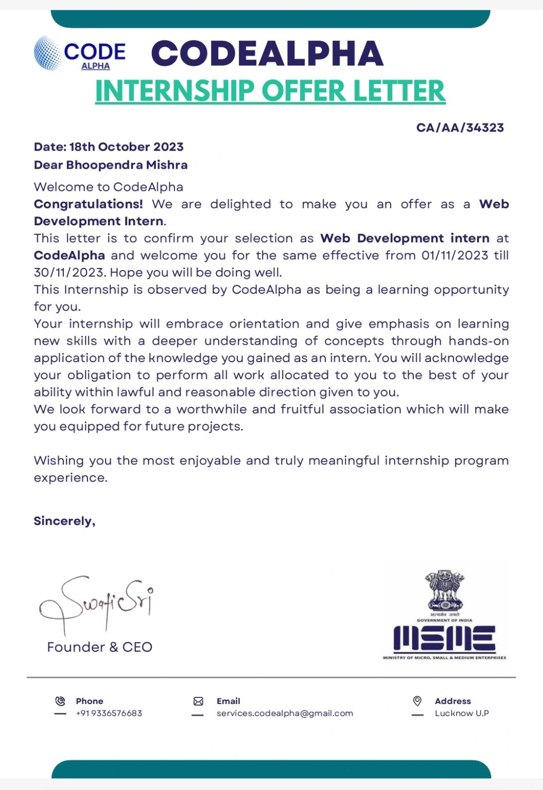 Bhoopendra Mishra on LinkedIn: #codealpha #webdevelopment #internship Bhoopendra Mishra on LinkedIn: #codealpha #webdevelopment #internship