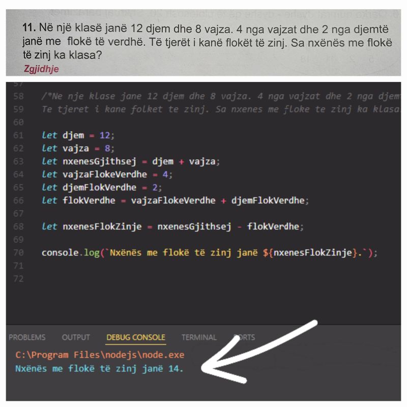 Sokol Molla on LinkedIn: #script #js #coding #problemsolving #secondgrade Sokol Molla on LinkedIn: #script #js #coding #problemsolving #secondgrade
