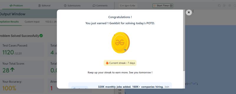 #100daysofcodechallenge #potd #geeksforgeeks #100daysofcode # ... #100daysofcodechallenge #potd #geeksforgeeks #100daysofcode # ...