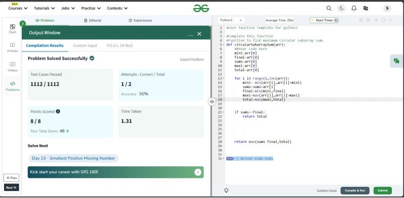 Suraj Sharma on LinkedIn: #160daysofcode #problemsolving #geeksforgeeks ... Suraj Sharma on LinkedIn: #160daysofcode #problemsolving #geeksforgeeks ...