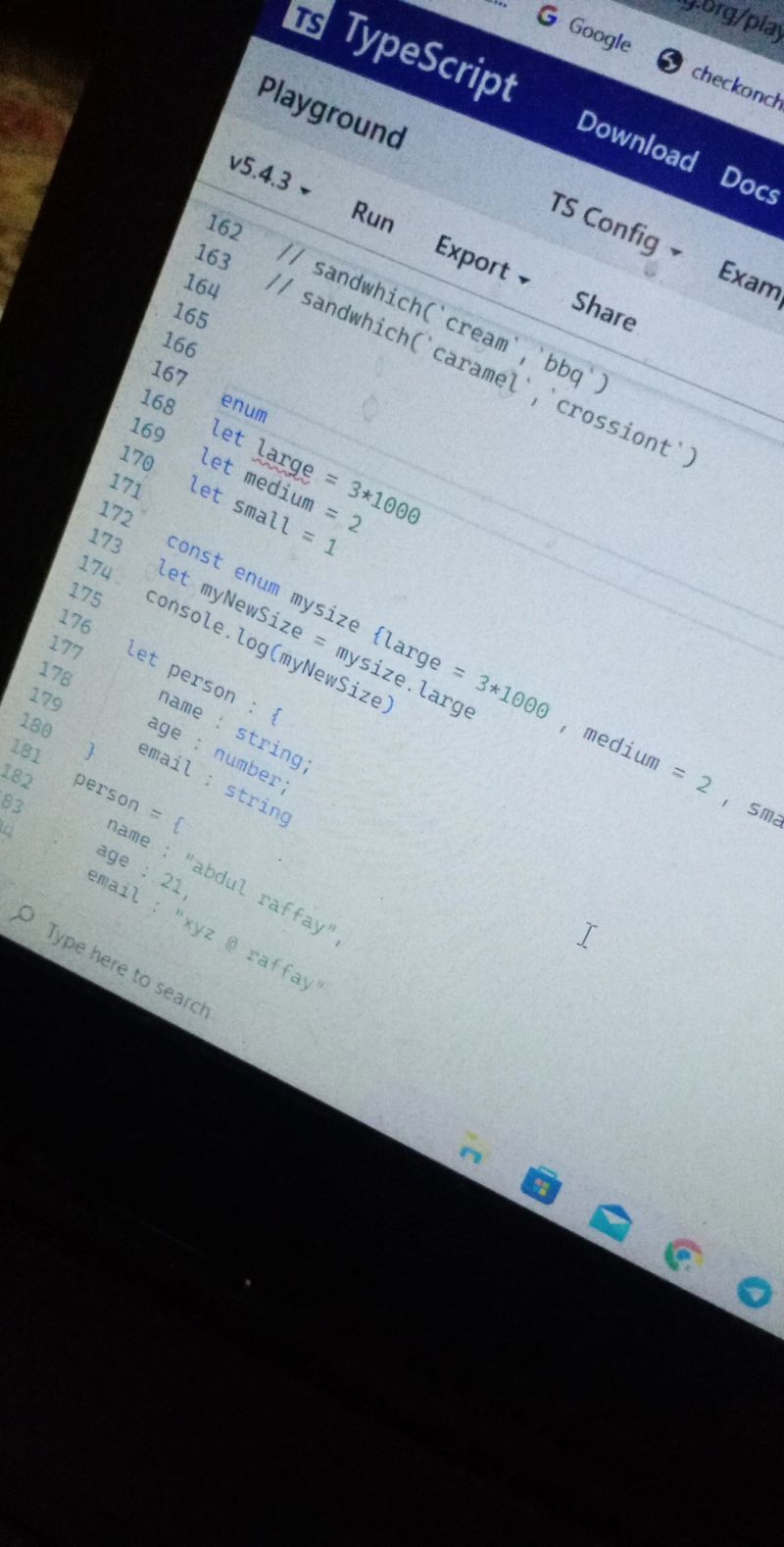 Played TypeScript with TypeScript Playground | Abdul Raffay posted on ... Played TypeScript with TypeScript Playground | Abdul Raffay posted on ...
