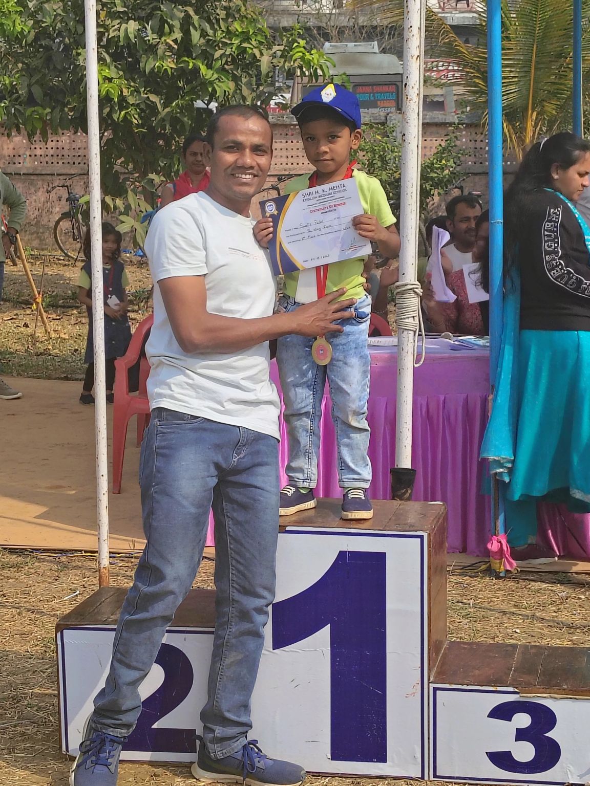 Running champion 🏆 1St position... @ my son's school celebration ... Running champion 🏆 1St position... @ my son's school celebration ...