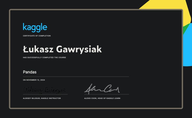 Lukasz Gawrysiak on LinkedIn: #kaggle #pandas #certificate #datascience ... Lukasz Gawrysiak on LinkedIn: #kaggle #pandas #certificate #datascience ...