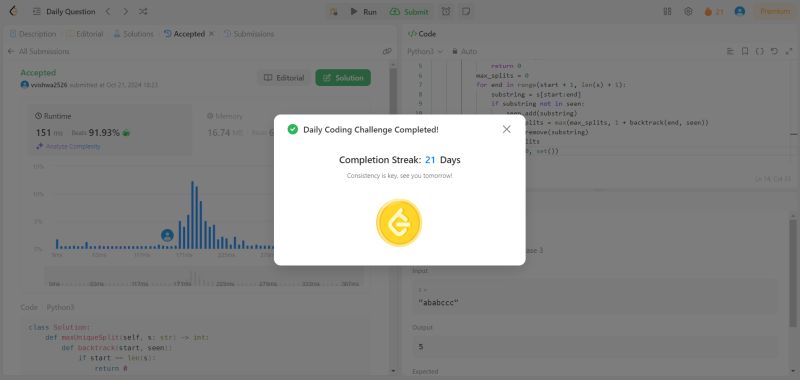 Vishwa V on LinkedIn: #leetcode #codingchallenges #problemsolving # ... Vishwa V on LinkedIn: #leetcode #codingchallenges #problemsolving # ...