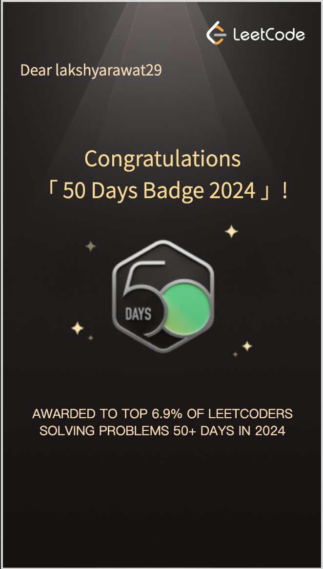 LAKSHYA RAWAT on LinkedIn: #100daysofcode #100daysofcode #leetcode # ... LAKSHYA RAWAT on LinkedIn: #100daysofcode #100daysofcode #leetcode # ...