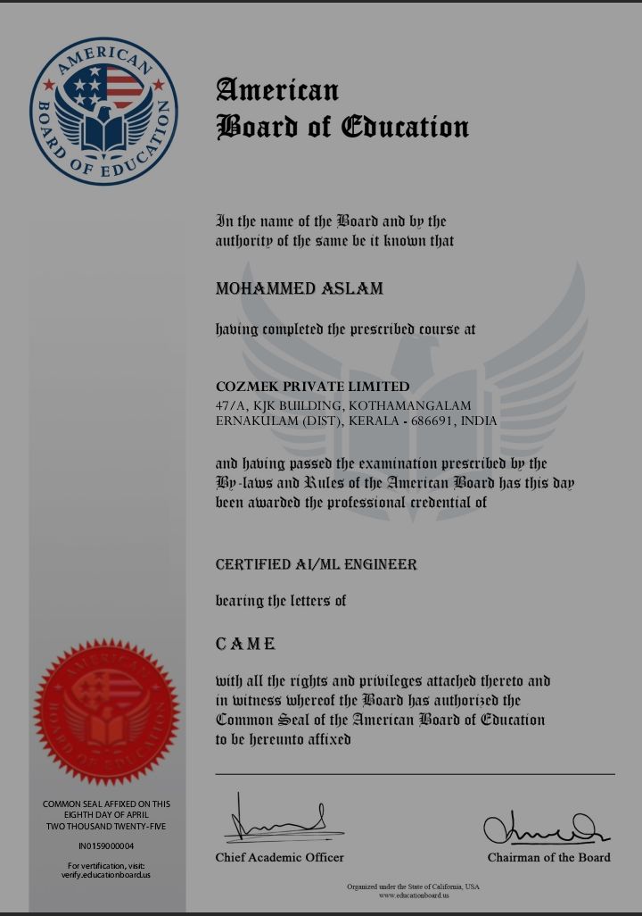 Thrilled to share a new milestone in my AI/ML journey! I've officially ... Thrilled to share a new milestone in my AI/ML journey! I've officially ...