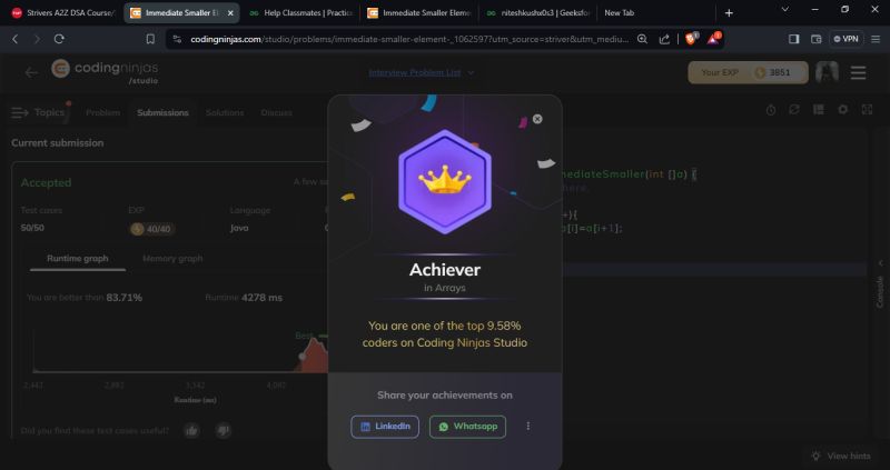 nitesh kushwaha on LinkedIn: #codingninjas #datastructures #algorithms ... nitesh kushwaha on LinkedIn: #codingninjas #datastructures #algorithms ...
