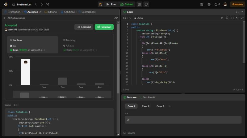 Resolved 412. Fizz Buzz problem with LeetCode | Zain ul Abedin posted ... Resolved 412. Fizz Buzz problem with LeetCode | Zain ul Abedin posted ...