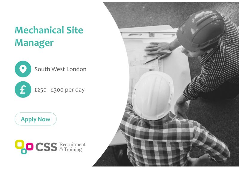 Looking for an exciting new role 👷 👉 Mechanical Site Manager 💷 £250 ... Looking for an exciting new role 👷 👉 Mechanical Site Manager 💷 £250 ...