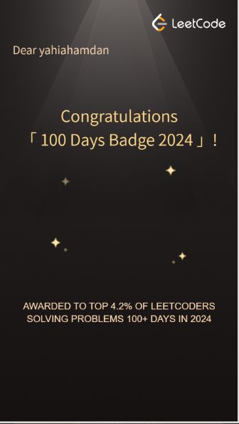 Yahia Hamdan on LinkedIn: #leetcode #100daysofcode #problemsolving # ... Yahia Hamdan on LinkedIn: #leetcode #100daysofcode #problemsolving # ...