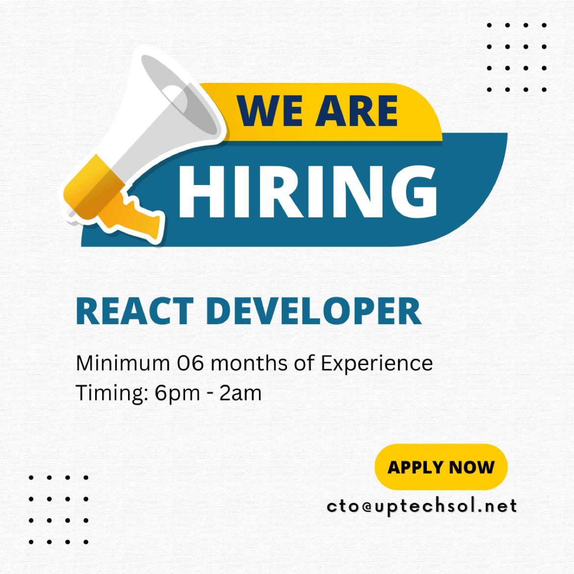 Ihtisham Khan on LinkedIn: #hiring #hiringnow #reactjs #reactdeveloper ... Ihtisham Khan on LinkedIn: #hiring #hiringnow #reactjs #reactdeveloper ...
