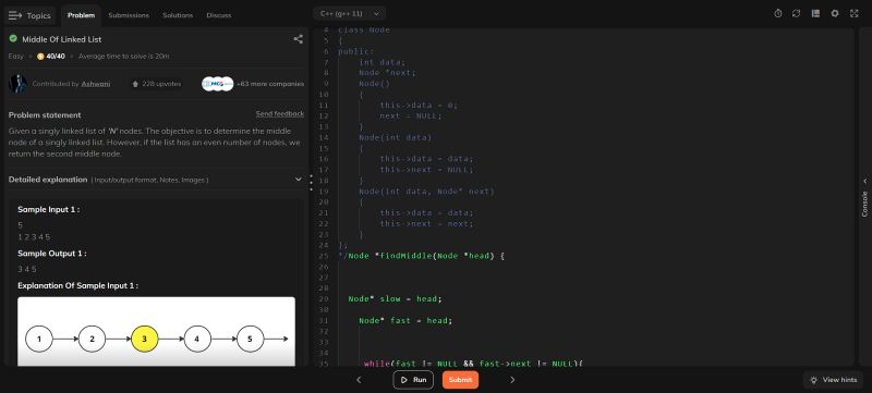 How to find middle element of a Linked List | Rishi Raj Sharma posted ... How to find middle element of a Linked List | Rishi Raj Sharma posted ...