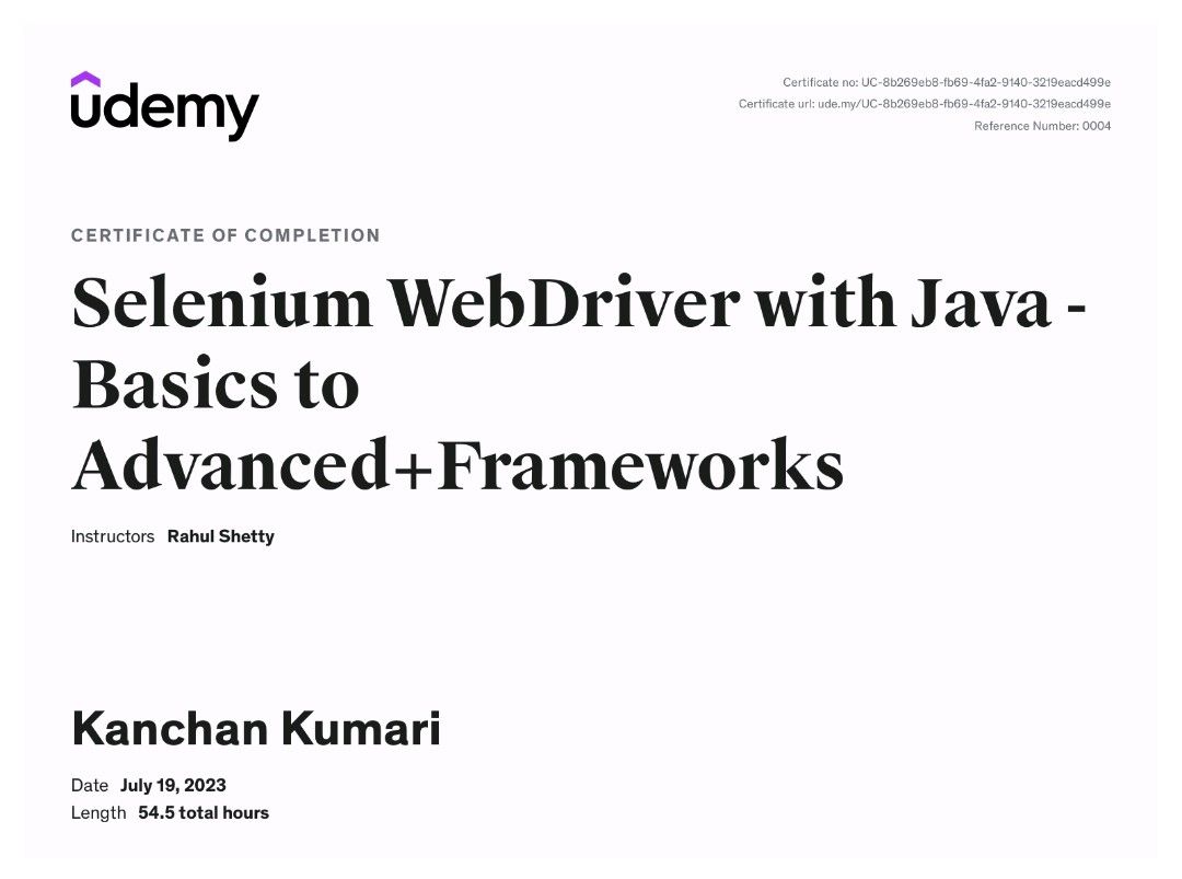 Kanchan kumari on LinkedIn: Happy to share the completion of the ... Kanchan kumari on LinkedIn: Happy to share the completion of the ...
