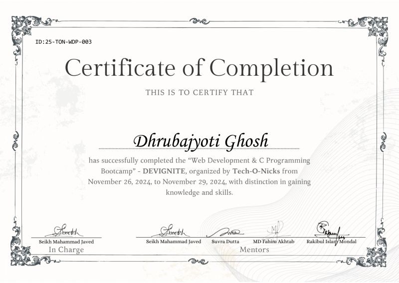 Dhrubajyoti Ghosh on LinkedIn: #webdevelopment #html #css #cprogramming Dhrubajyoti Ghosh on LinkedIn: #webdevelopment #html #css #cprogramming