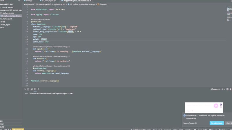 #python #oop #dataclass #learningpython #codenewbie #100daysofcode ... #python #oop #dataclass #learningpython #codenewbie #100daysofcode ...