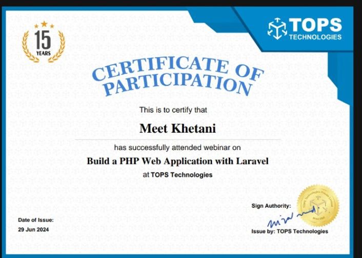 ๐Thrilled to announce that I just completed a webinar on building a PHP ... ๐Thrilled to announce that I just completed a webinar on building a PHP ...