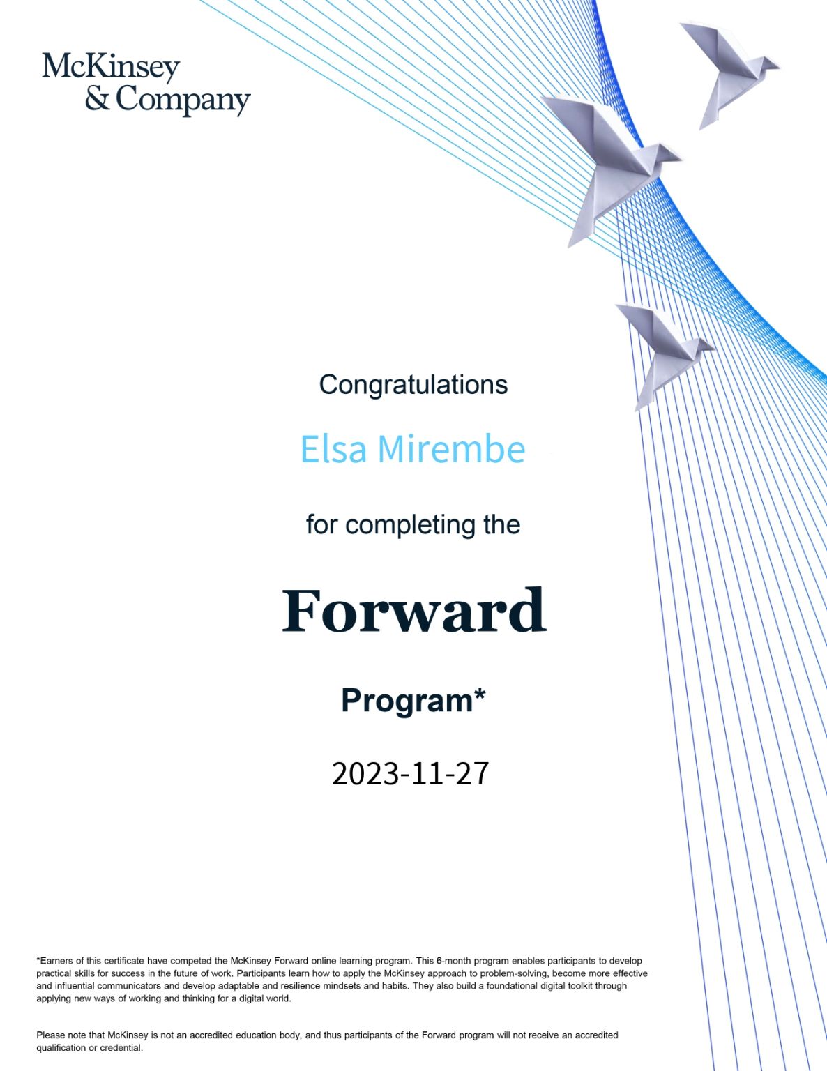 My journey on McKinsey Forward Program | Elsa Mirembe posted on the ... My journey on McKinsey Forward Program | Elsa Mirembe posted on the ...