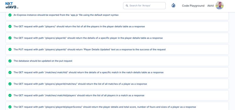 Akhil Pappu on LinkedIn: #100daysofcode #api #cricket #nodejs # ... Akhil Pappu on LinkedIn: #100daysofcode #api #cricket #nodejs # ...