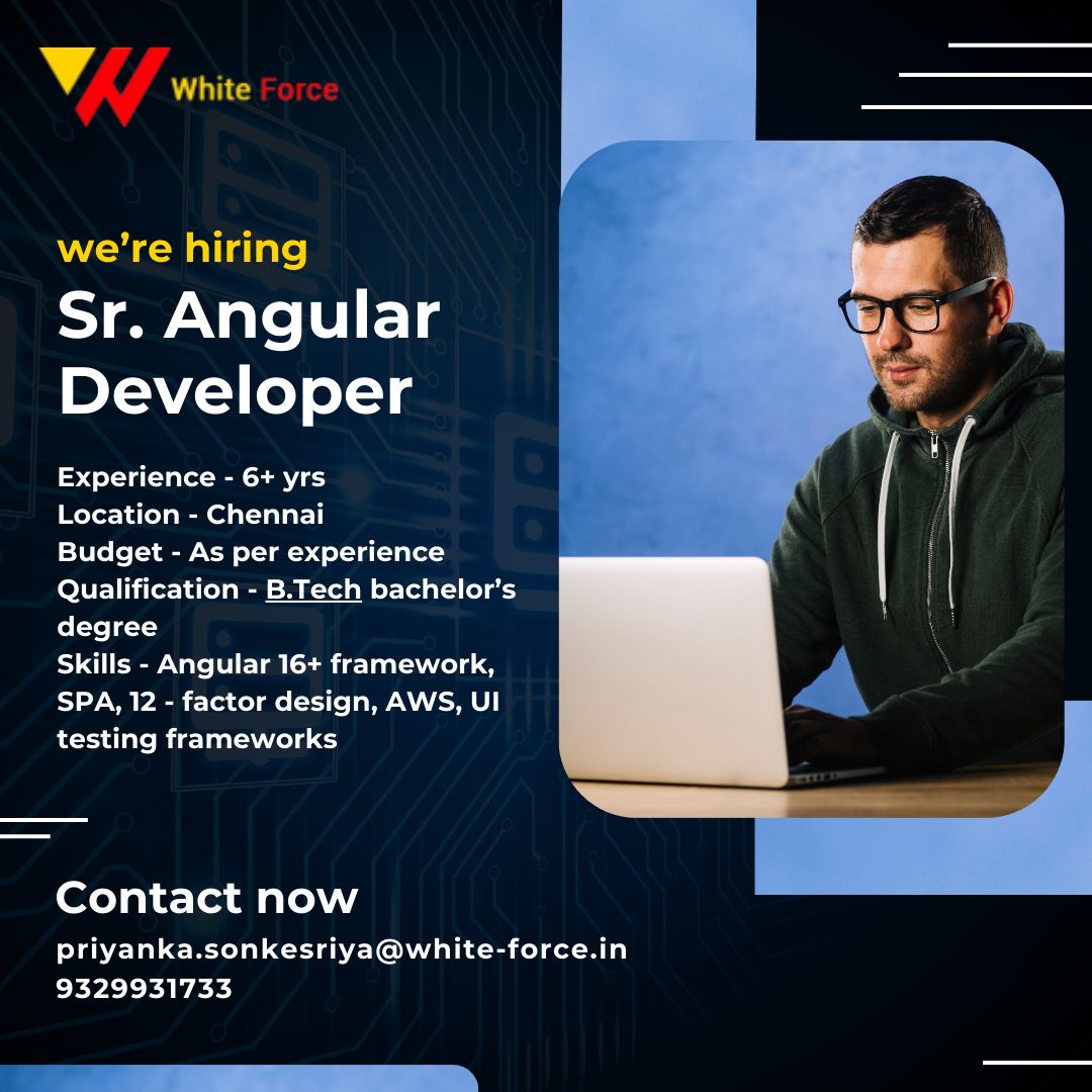 White Force Group on LinkedIn: #angular #angulardeveloper #reactjs # ... White Force Group on LinkedIn: #angular #angulardeveloper #reactjs # ...