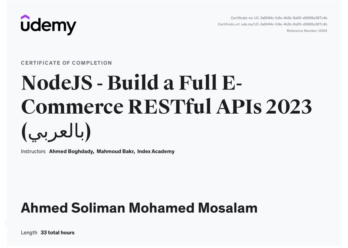 Ahmed Mosalam on LinkedIn: #nodejs #ecommerce #restfulapis # ... Ahmed Mosalam on LinkedIn: #nodejs #ecommerce #restfulapis # ...