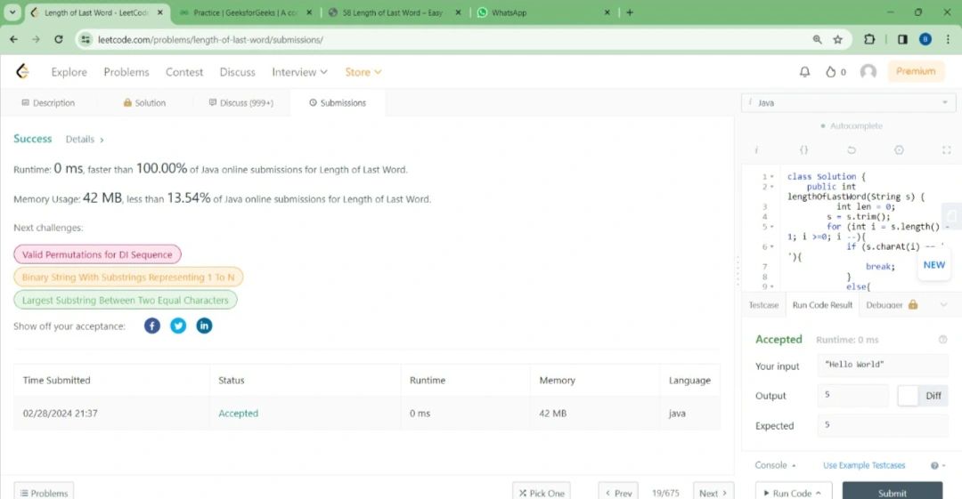 Samarth Bide on LinkedIn: #leetcodechallenge #codingjourney #day59of350 ... Samarth Bide on LinkedIn: #leetcodechallenge #codingjourney #day59of350 ...