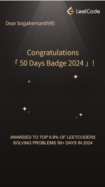 Bojja Hemanth on LinkedIn: #leetcode #java #problemsolving # ... Bojja Hemanth on LinkedIn: #leetcode #java #problemsolving # ...