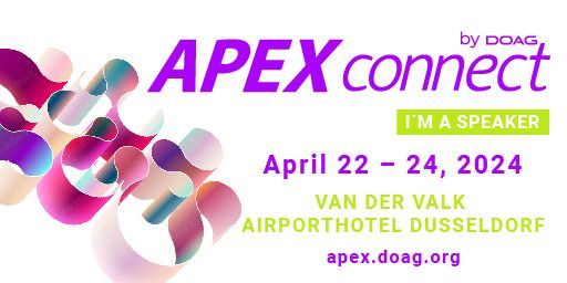 Join me at APEX Connect 2024 for my presentation on Oracle Duality ... Join me at APEX Connect 2024 for my presentation on Oracle Duality ...