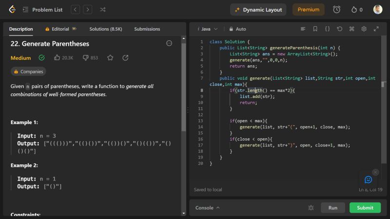 kartik sahu on LinkedIn: Solved a recursion problem today Leetcode 22 ... kartik sahu on LinkedIn: Solved a recursion problem today Leetcode 22 ...