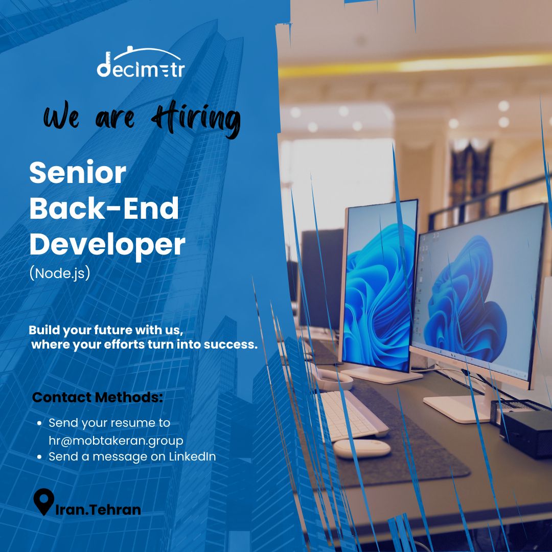 Mostafa Sotoodeh Moghadam on LinkedIn: #hiring #nodejs #mobtakerangroup Mostafa Sotoodeh Moghadam on LinkedIn: #hiring #nodejs #mobtakerangroup