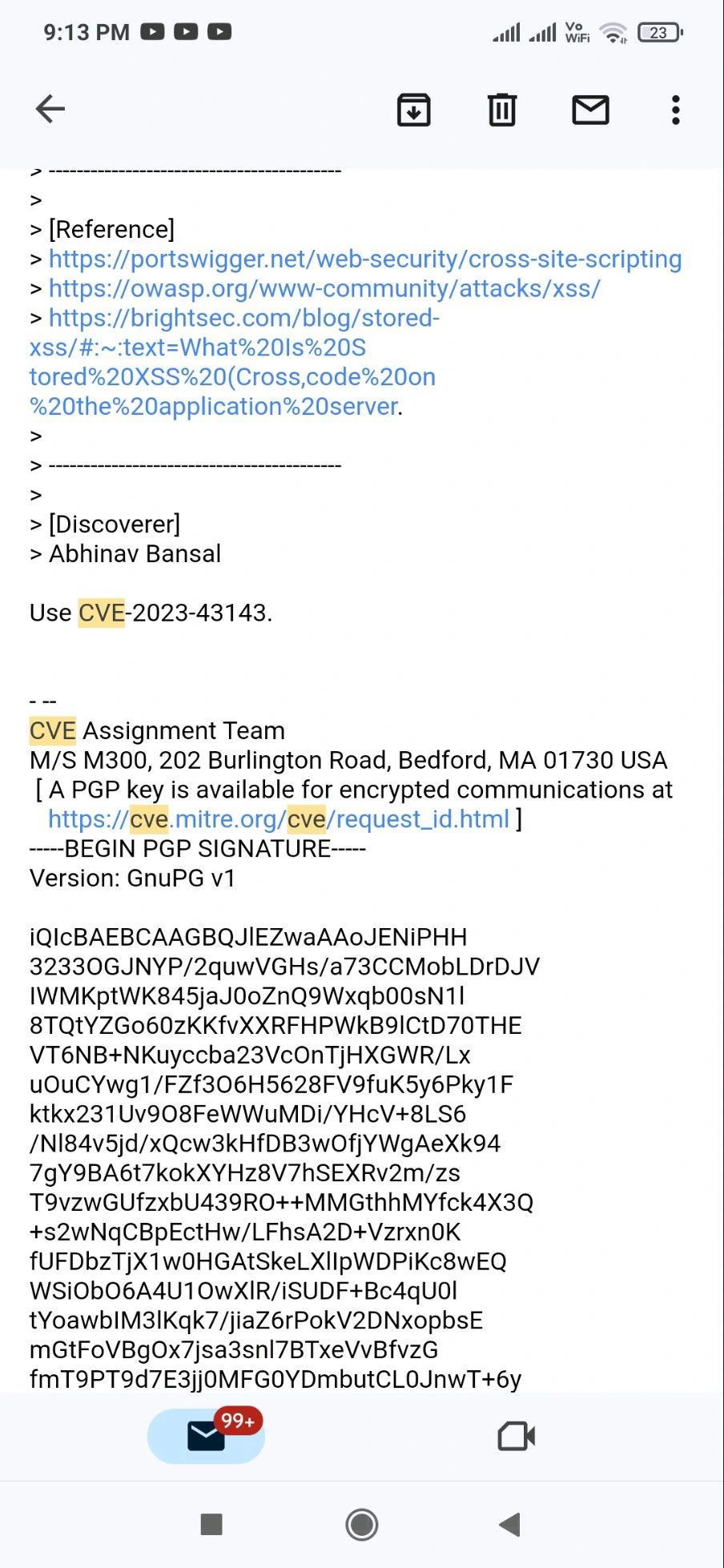 Abhinav Bansal on LinkedIn: Hey guys, I have been assigned a CVE CVE ... Abhinav Bansal on LinkedIn: Hey guys, I have been assigned a CVE CVE ...
