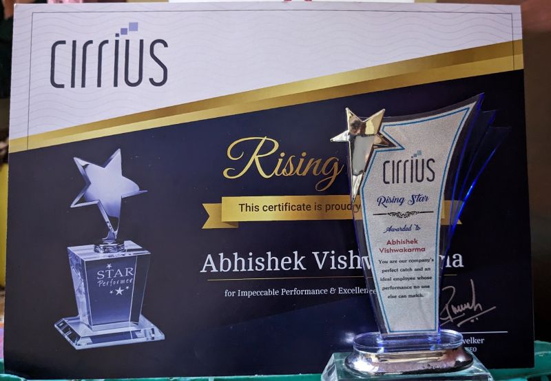 Abhishek Vishwakarma on LinkedIn: #grateful #thankyou #cirrius Abhishek Vishwakarma on LinkedIn: #grateful #thankyou #cirrius