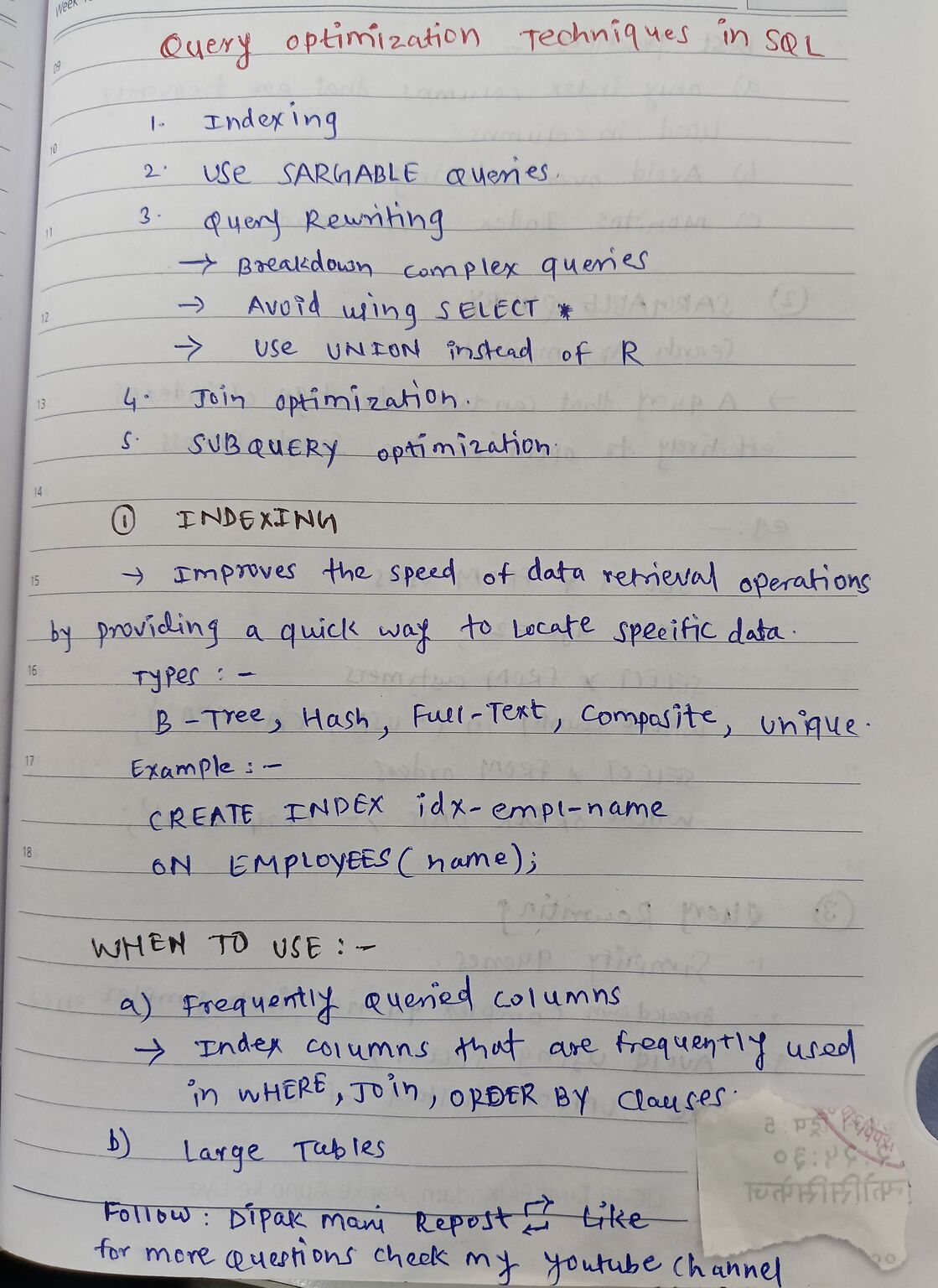#sql #optimization #datadriven #database #performancetuning | Dipak Mani #sql #optimization #datadriven #database #performancetuning | Dipak Mani