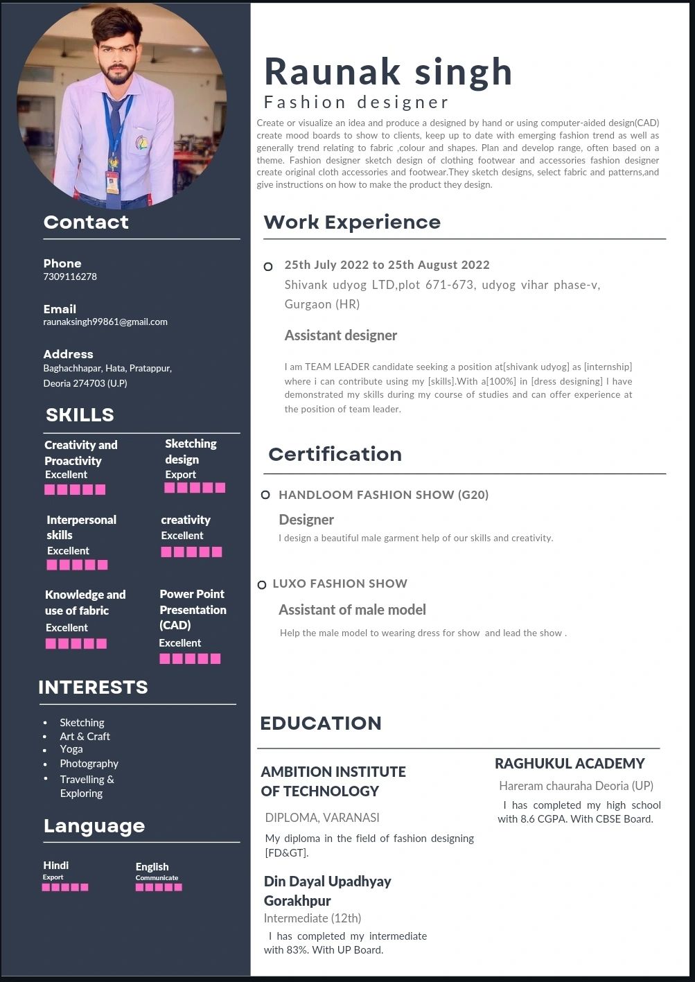 Raunak Singh on LinkedIn: Resume Raunak Singh on LinkedIn: Resume