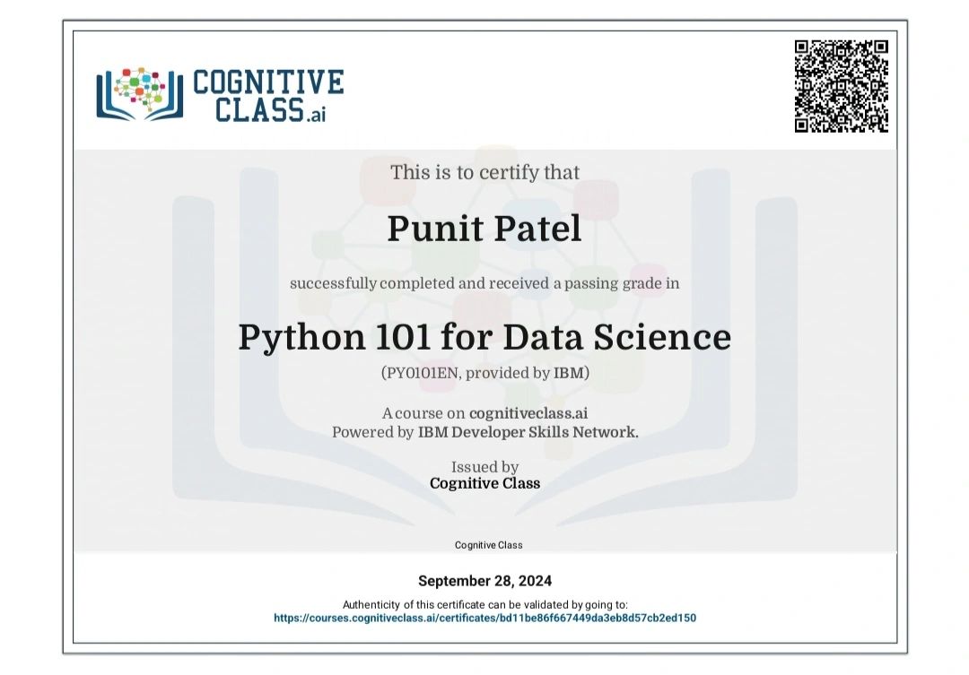Punit Patel on LinkedIn: #backtohustle #python #datascience # ... Punit Patel on LinkedIn: #backtohustle #python #datascience # ...
