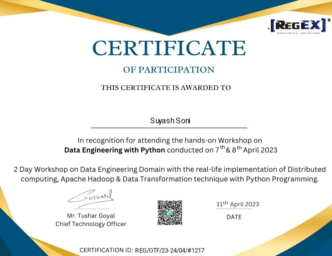 Suyash Soni on LinkedIn: #datascience #dataengineering #python # ... Suyash Soni on LinkedIn: #datascience #dataengineering #python # ...