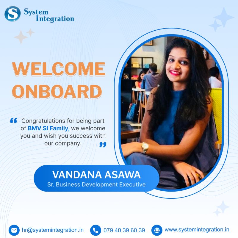 BMV System Integration Pvt Ltd on LinkedIn: #welcome #newteammember # ... BMV System Integration Pvt Ltd on LinkedIn: #welcome #newteammember # ...