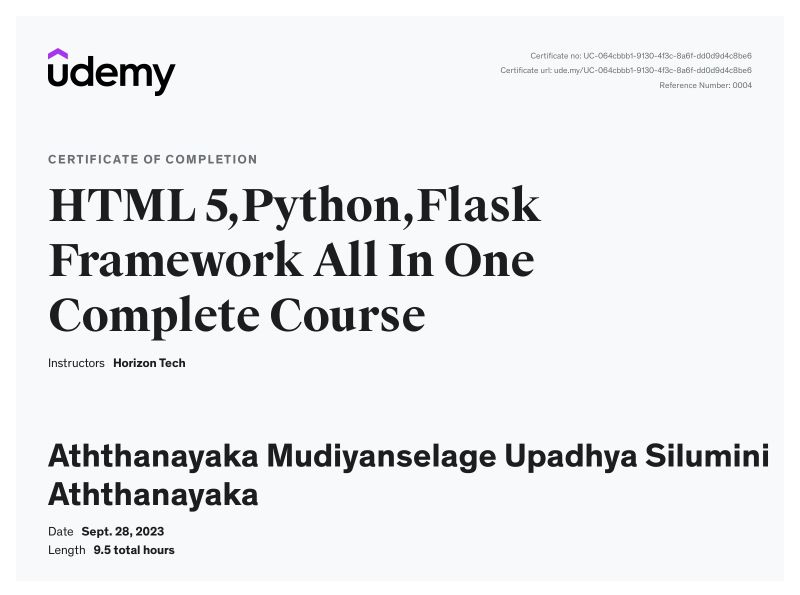 Upadhya Aththanayaka on LinkedIn: Successfully completed the 'HTML 5 ... Upadhya Aththanayaka on LinkedIn: Successfully completed the 'HTML 5 ...