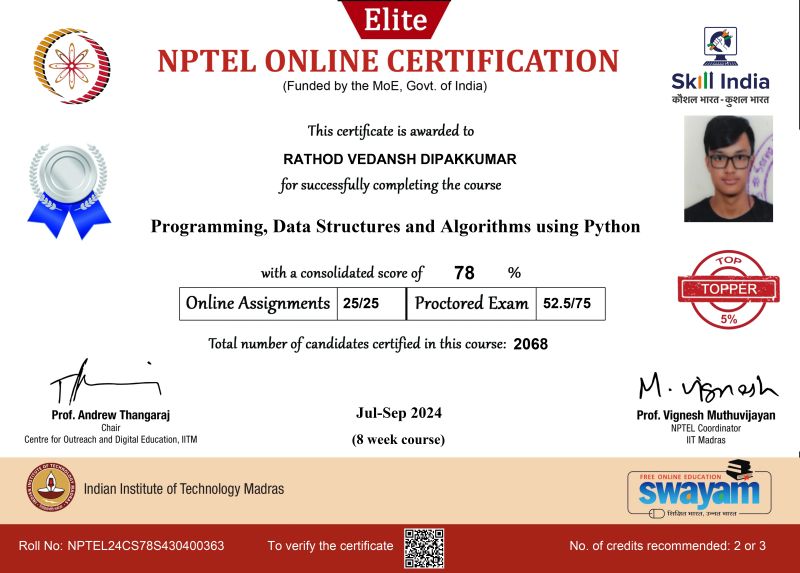 Vedansh Rathod on LinkedIn: #python #datastructures #algorithms # ... Vedansh Rathod on LinkedIn: #python #datastructures #algorithms # ...
