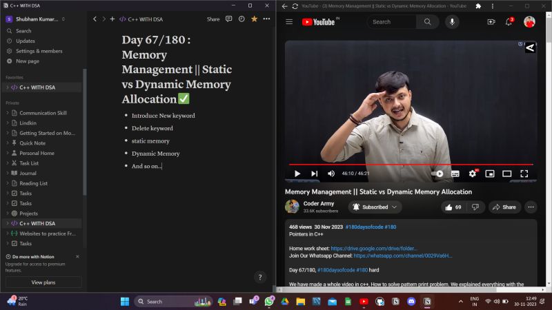 Rohit Negi Sir's session on memory management | Shubham Kumar Jha ... Rohit Negi Sir's session on memory management | Shubham Kumar Jha ...