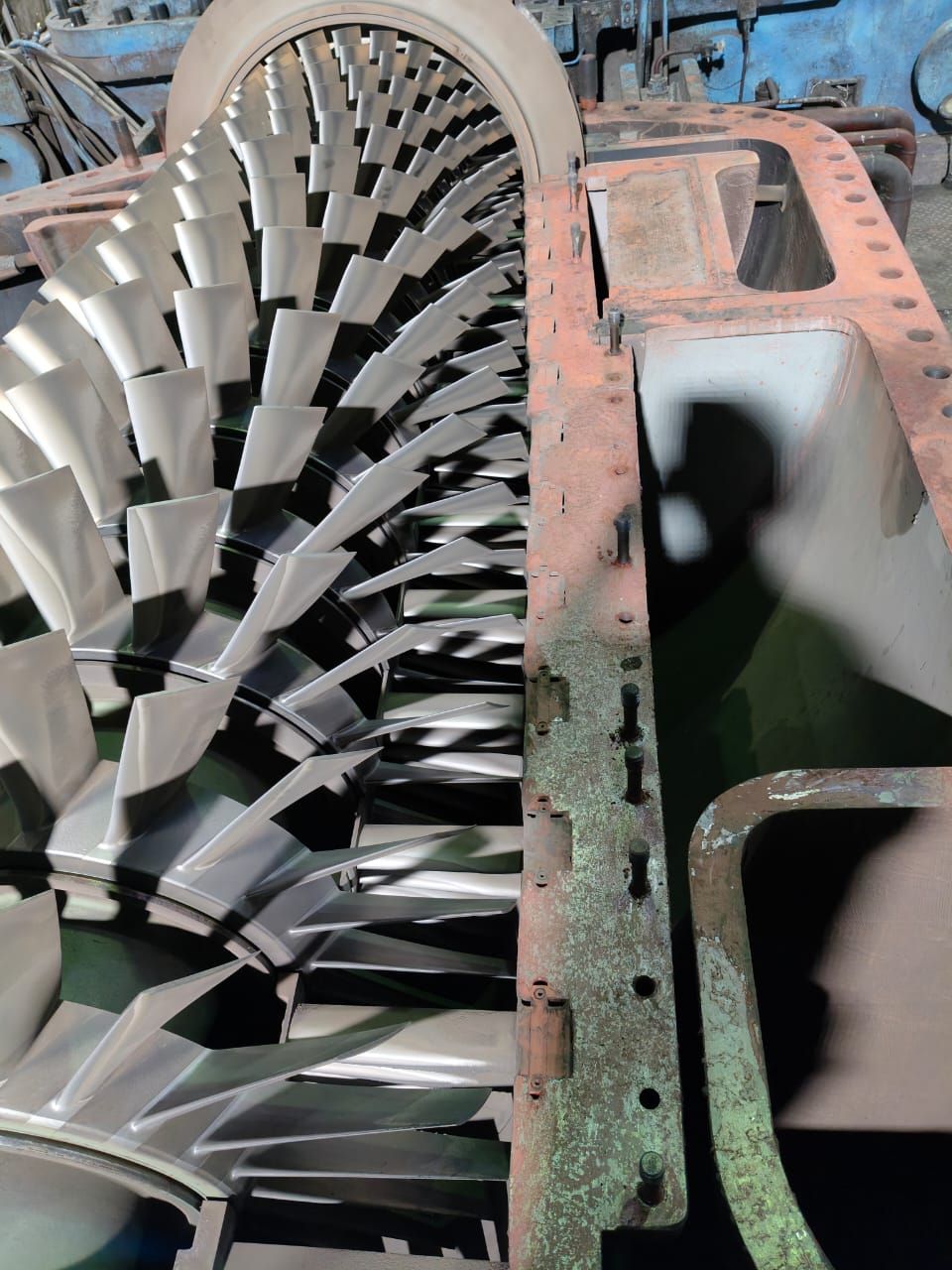 BHEL make steam turbine 12 MW rotor replacement job taken. Nozzle box ... BHEL make steam turbine 12 MW rotor replacement job taken. Nozzle box ...