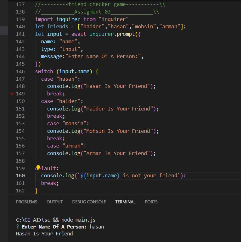 Noor Ahmed Memon on LinkedIn: #typescript #friendcheckergame # ... Noor Ahmed Memon on LinkedIn: #typescript #friendcheckergame # ...