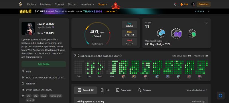 Jayesh Jadhav on LinkedIn: #leetcode #codingjourney #400questions # ... Jayesh Jadhav on LinkedIn: #leetcode #codingjourney #400questions # ...