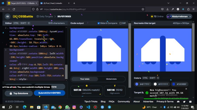 Abdurrehman Javed on LinkedIn: #day4 #css #css3 #cssbattle # ... Abdurrehman Javed on LinkedIn: #day4 #css #css3 #cssbattle # ...