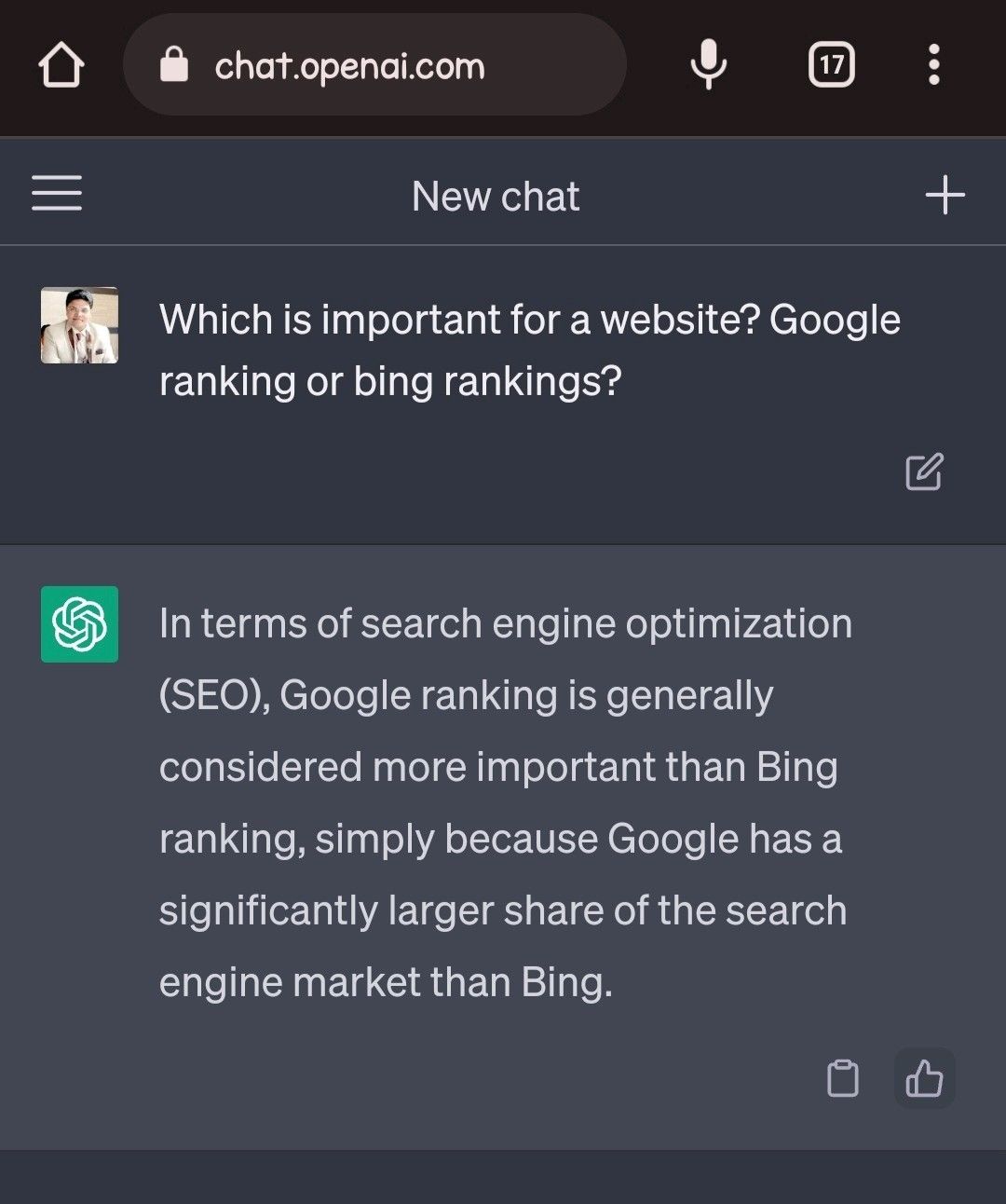 Neeraj Kumar Chaurasia on LinkedIn: #chatgpt #google #rankings #bing # ... Neeraj Kumar Chaurasia on LinkedIn: #chatgpt #google #rankings #bing # ...