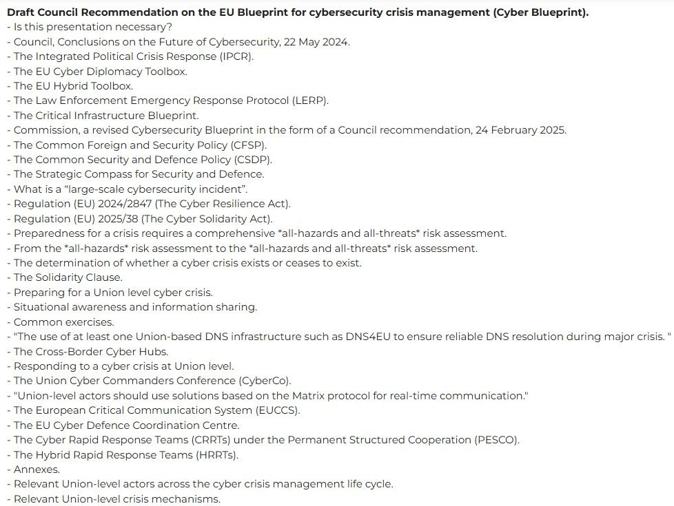 NEW PRESENTATION EXPLAINING THE PROPOSED EU CYBERSECURITY BLUEPRINT. We ... NEW PRESENTATION EXPLAINING THE PROPOSED EU CYBERSECURITY BLUEPRINT. We ...