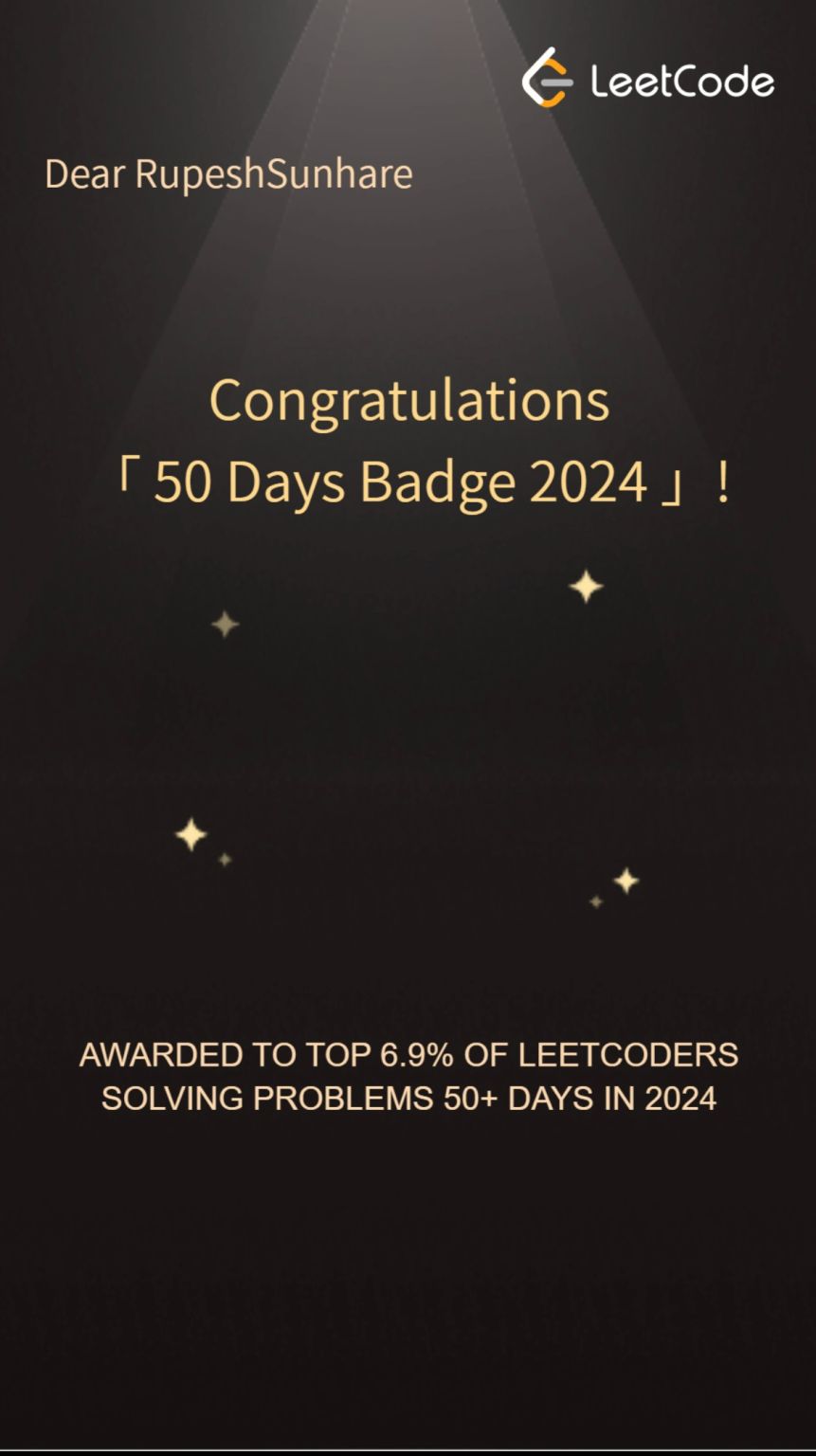 Rupesh Sunhare on LinkedIn: #leetcode #coding #problemsolving # ... Rupesh Sunhare on LinkedIn: #leetcode #coding #problemsolving # ...