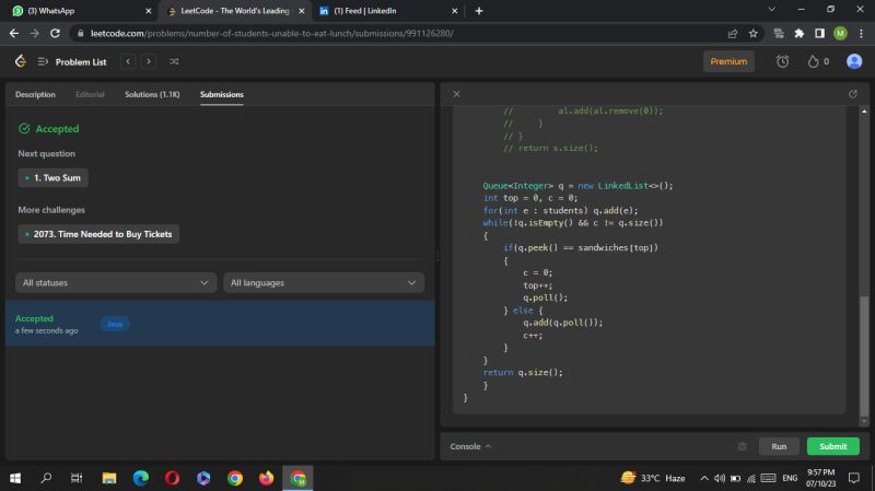 Mitun kumar Sahu on LinkedIn: #day64 #leetcode #leetcode2023 # ... Mitun kumar Sahu on LinkedIn: #day64 #leetcode #leetcode2023 # ...